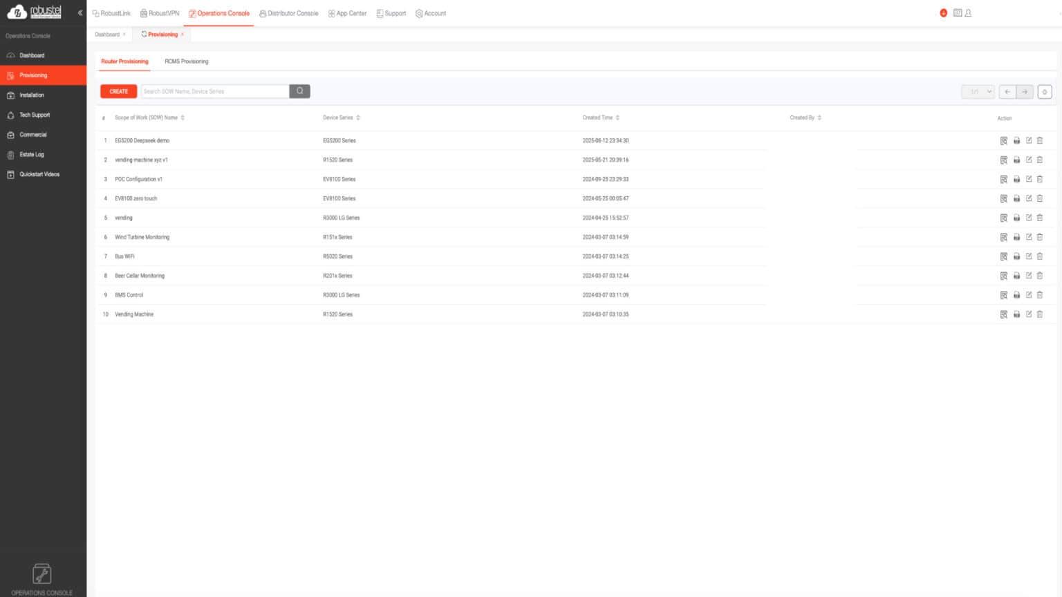 RCMS Operations Console for IoT fleets | Robustel